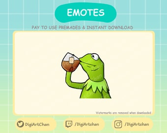 Sip Tea Emote - Etsy Singapore
