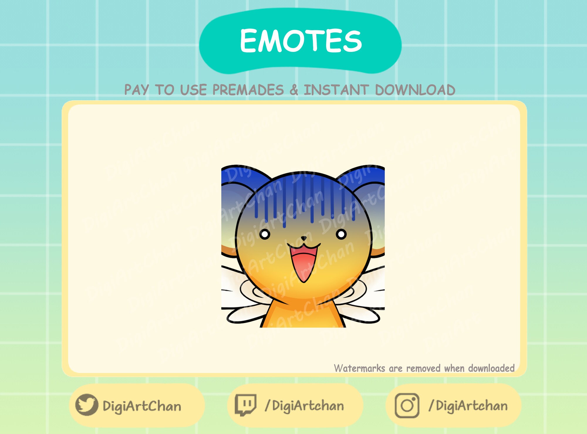 Keroberos Wha Emote for Twitch and Discord Download Digital Files ...