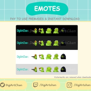 Kermit the Frog Emote Pack Premade for Twitch and Discord Download ...