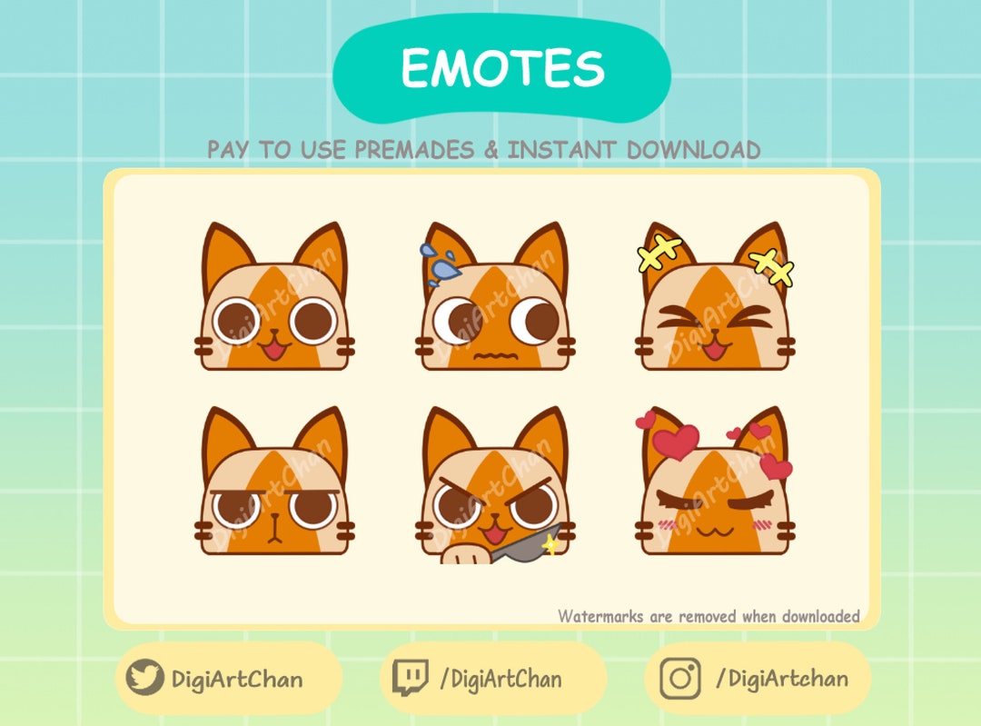 Monster Hunter Palico Emote Pack Premade for Twitch and Discord ...