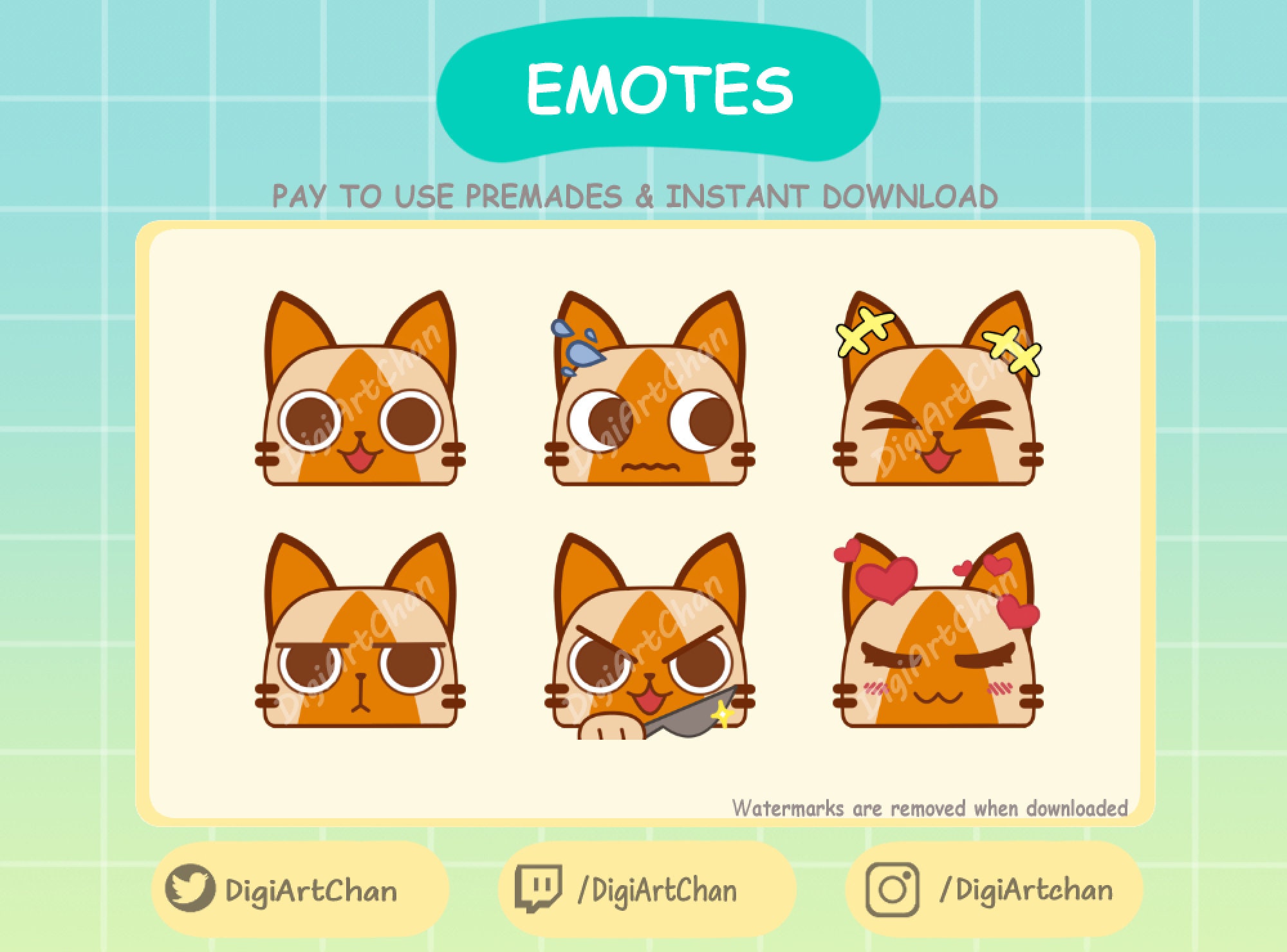 Monster Hunter Palico Emote Pack Premade for Twitch and Discord ...