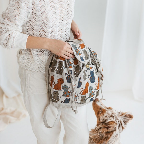 Cat Backpack - Etsy
