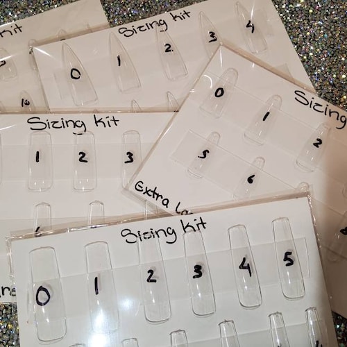 Press on Nails Sizing Kit Sizing Sample Kit for Press on - Etsy