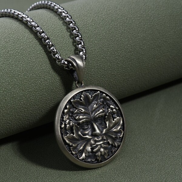 Greenman Necklace - Etsy