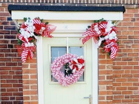 Candy Land Door Corner Swag Set Christmas Door Frame - Etsy