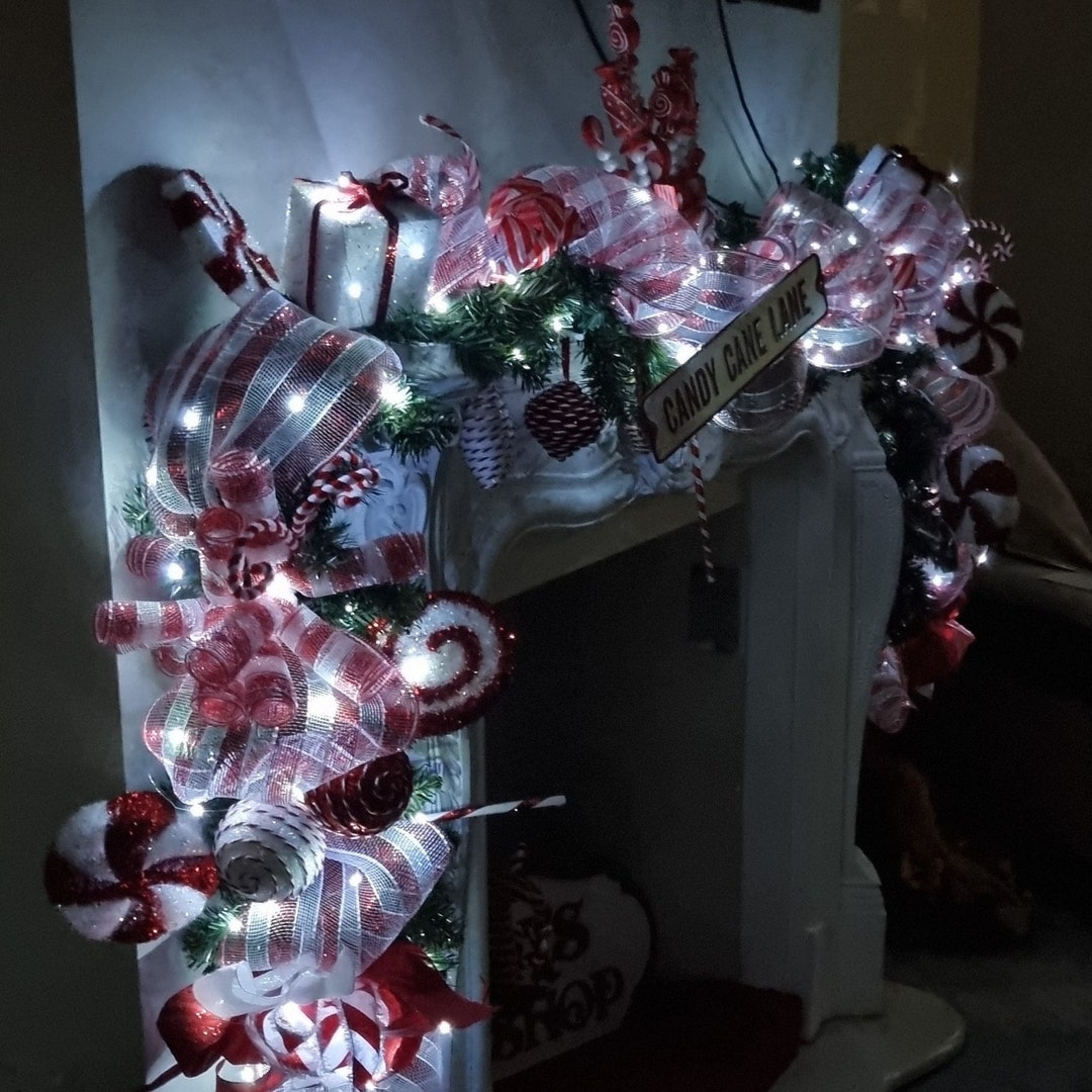 Candyland Huge Wonka/american Giant Candy Themed Christmas Garland for ...