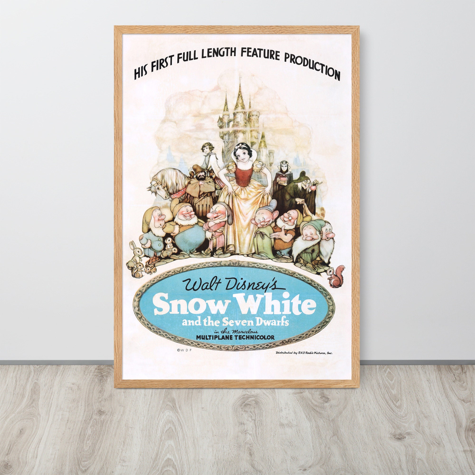 Snow White and the Seven Dwarfs (1937) Vintage Movie Poster - Etsy