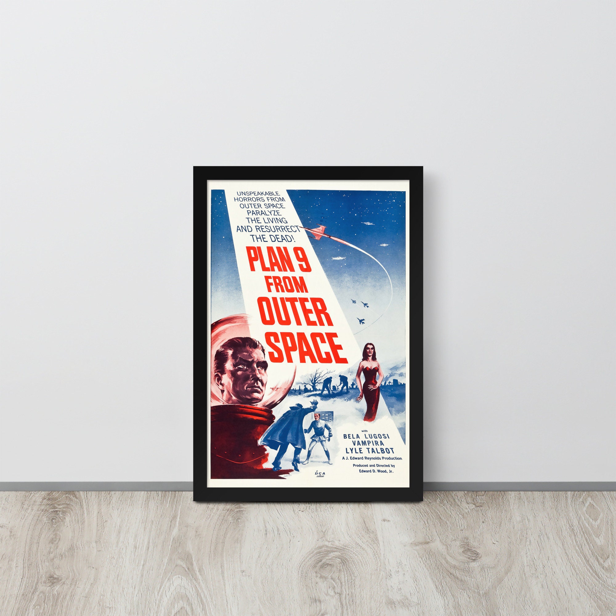 Plan 9 From Outer Space (1959) Vintage Movie Poster - Etsy