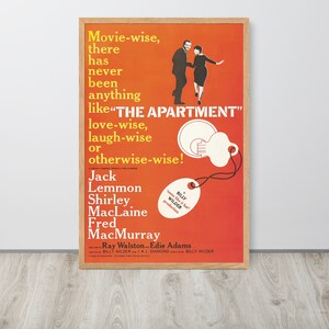 The Apartment (1960) Vintage Movie Poster - Etsy