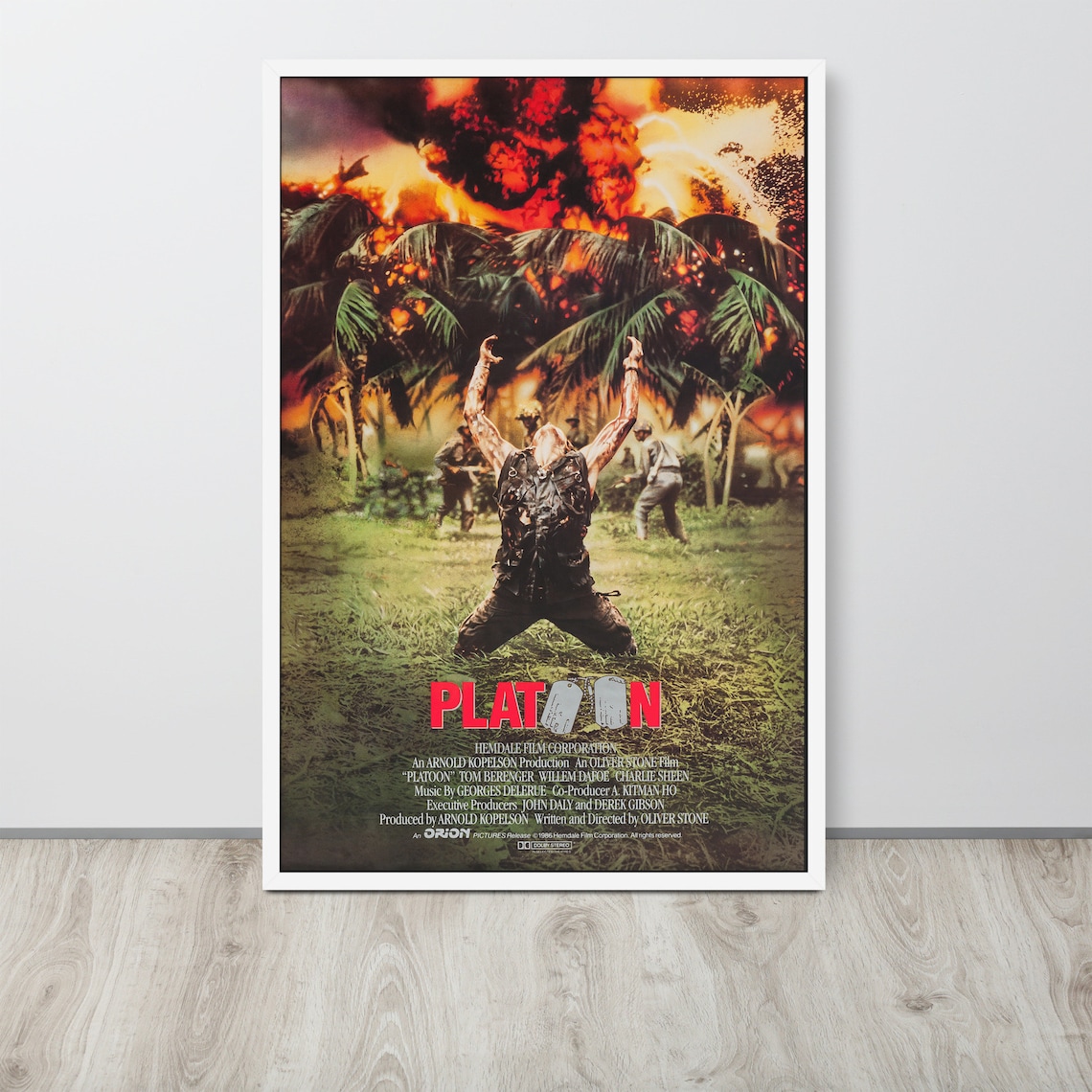Platoon 1986 Vintage Movie Poster - Etsy