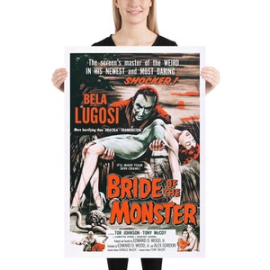 Bride of the Monster (1955) Vintage Movie Poster - Etsy