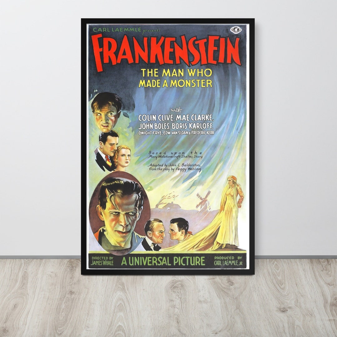 Frankenstein (1931) Vintage Movie Poster - Etsy