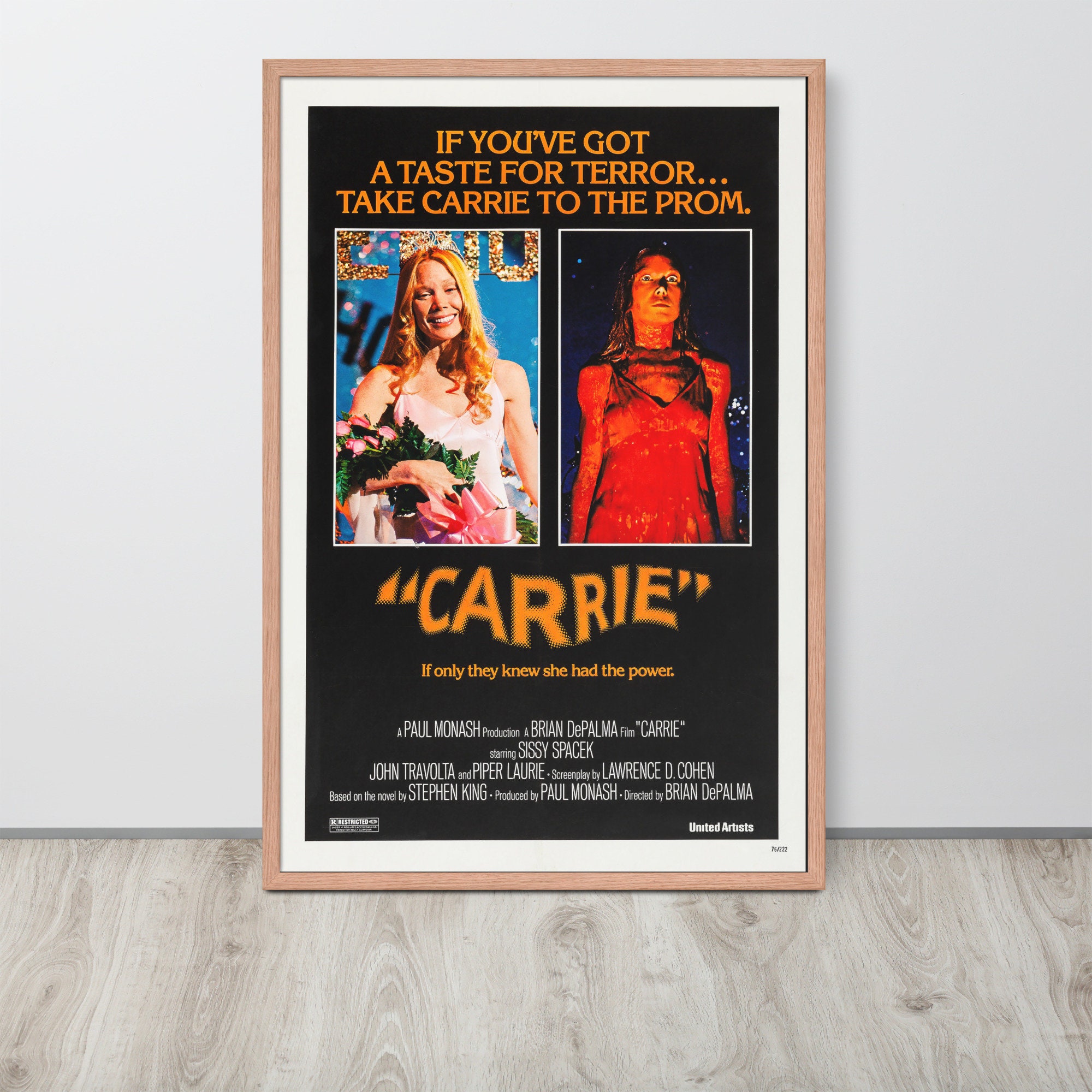 Carrie 1976 Vintage Movie Poster - Etsy