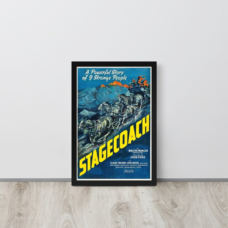 Stagecoach 1939 Vintage Movie Poster - Etsy