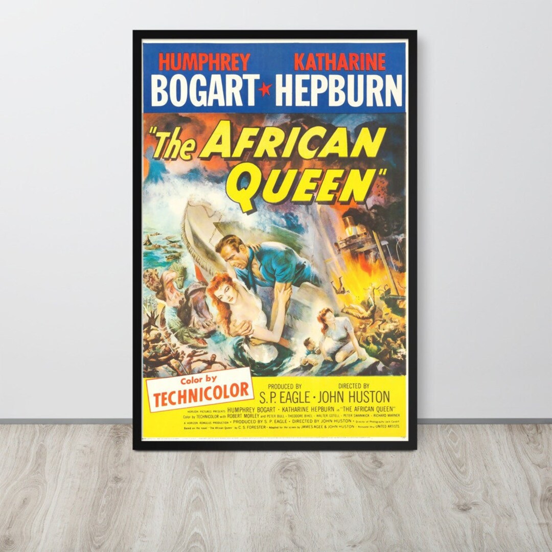 The African Queen (1951) Vintage Movie Poster - Etsy
