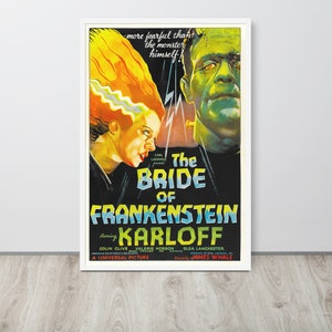 The Bride of Frankenstein (1935) Vintage Movie Poster - Etsy
