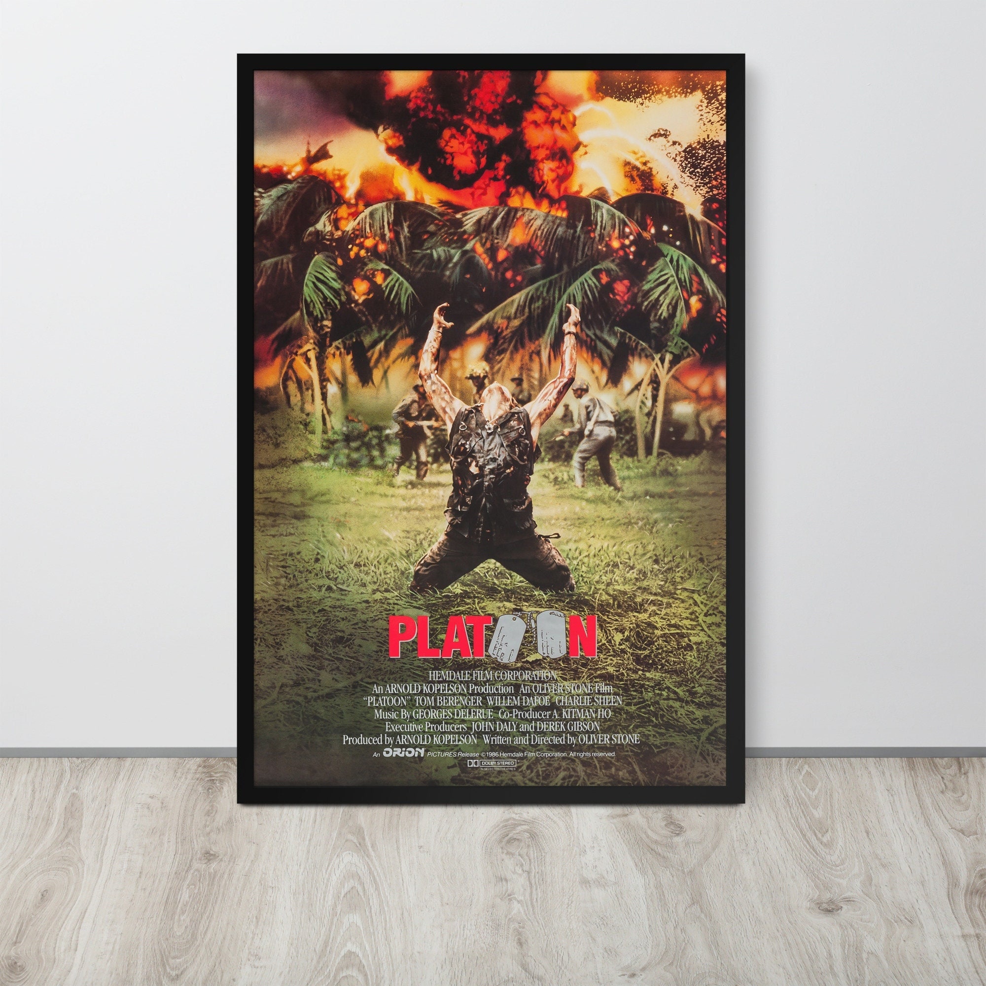 Platoon 1986 Vintage Movie Poster - Etsy