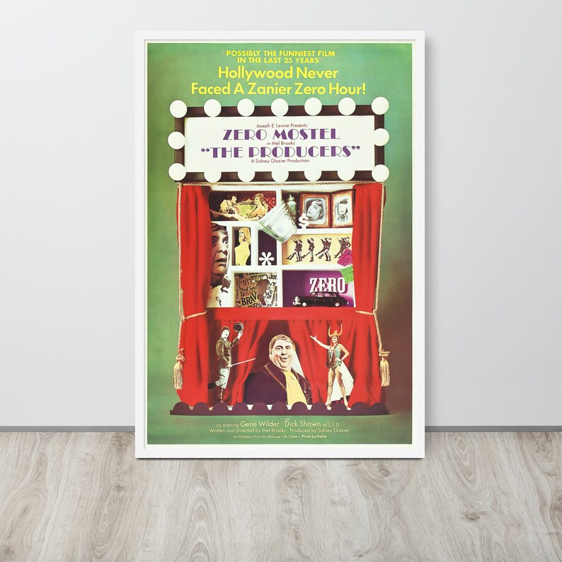 The Producers 1967 Vintage Movie Poster - Etsy