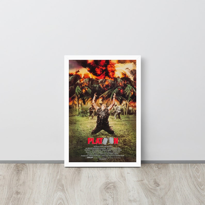 Platoon 1986 Vintage Movie Poster - Etsy