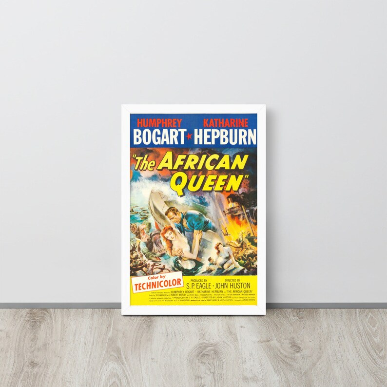 The African Queen (1951) Vintage Movie Poster - Etsy
