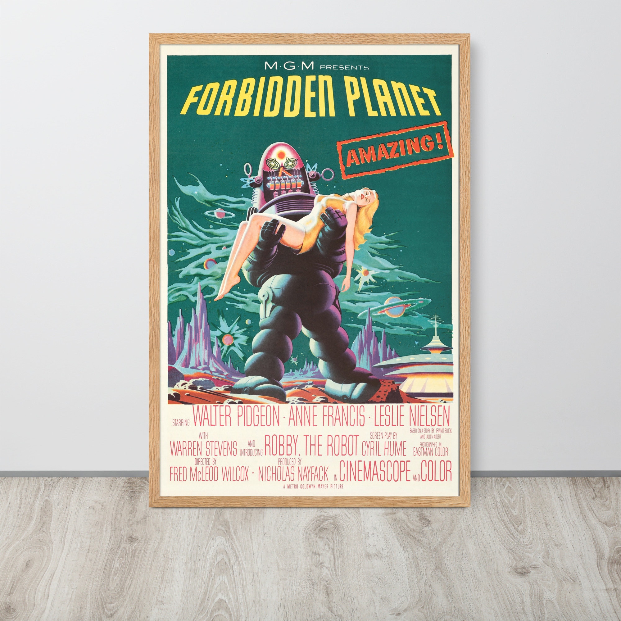Forbidden Planet (1956) Vintage Movie Poster - Etsy