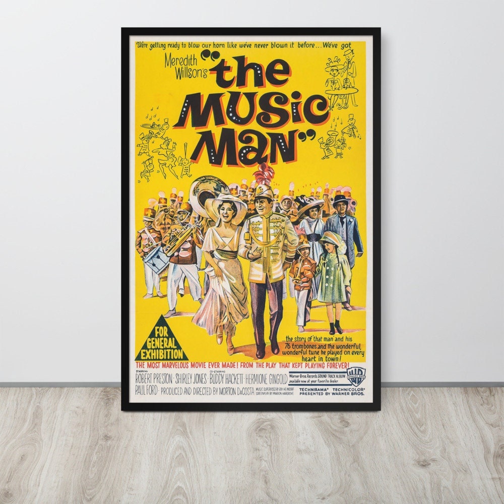 The Music Man (1962) Vintage Movie Poster - Etsy