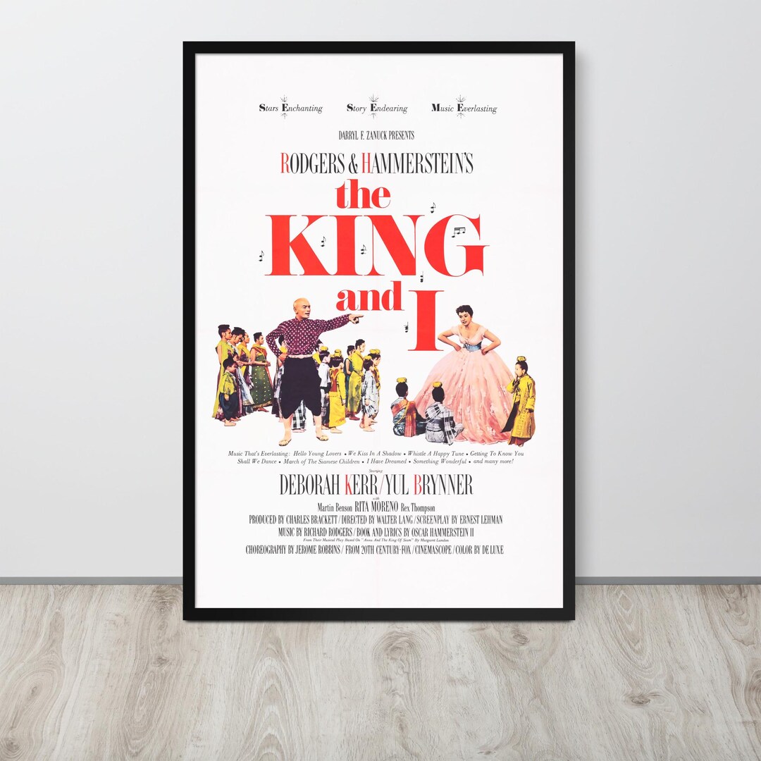 The King and I (1956) Vintage Movie Poster - Etsy