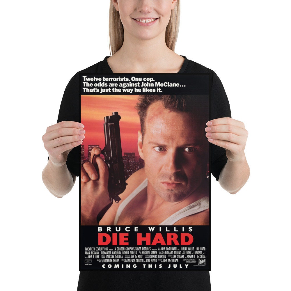 Die Hard 1988 Vintage Movie Poster - Etsy