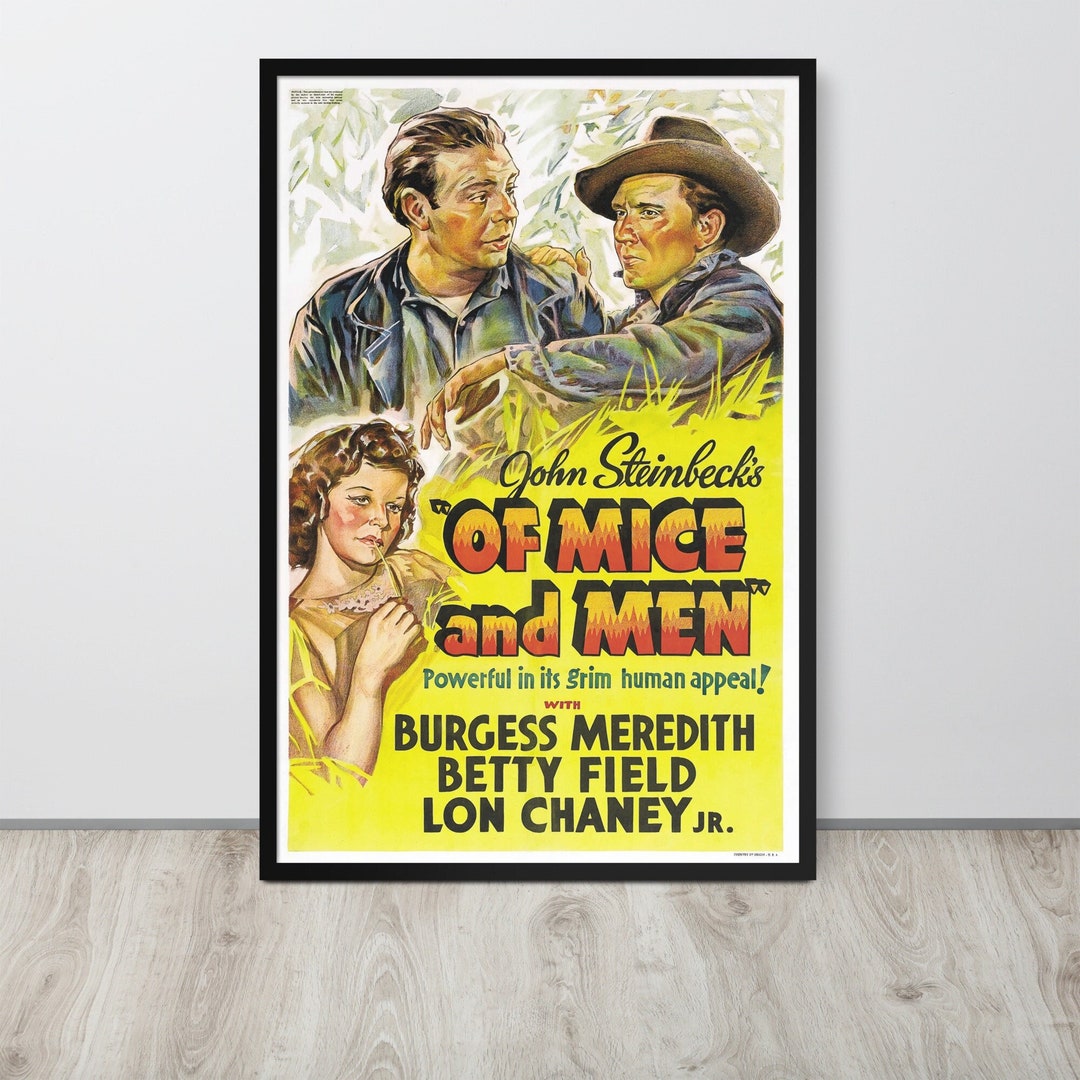 Of Mice and Men (1939) Vintage Movie Poster - Etsy