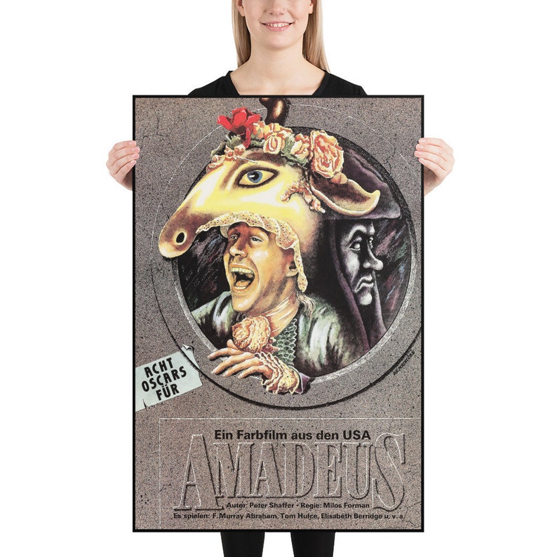 Amadeus (1984) German Vintage Movie Poster - Etsy