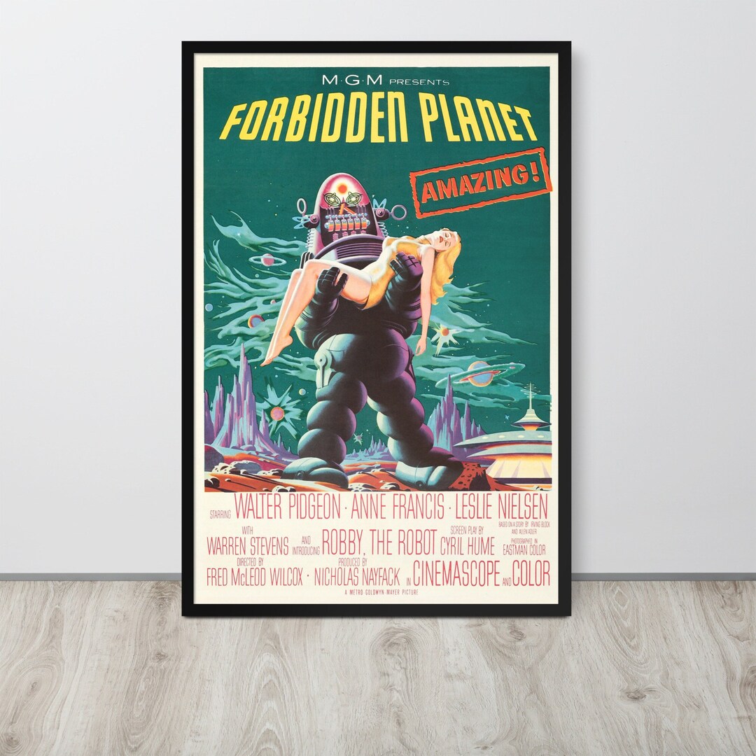 Forbidden Planet (1956) Vintage Movie Poster - Etsy