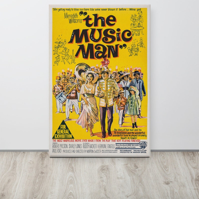 The Music Man 1962 Vintage Movie Poster - Etsy