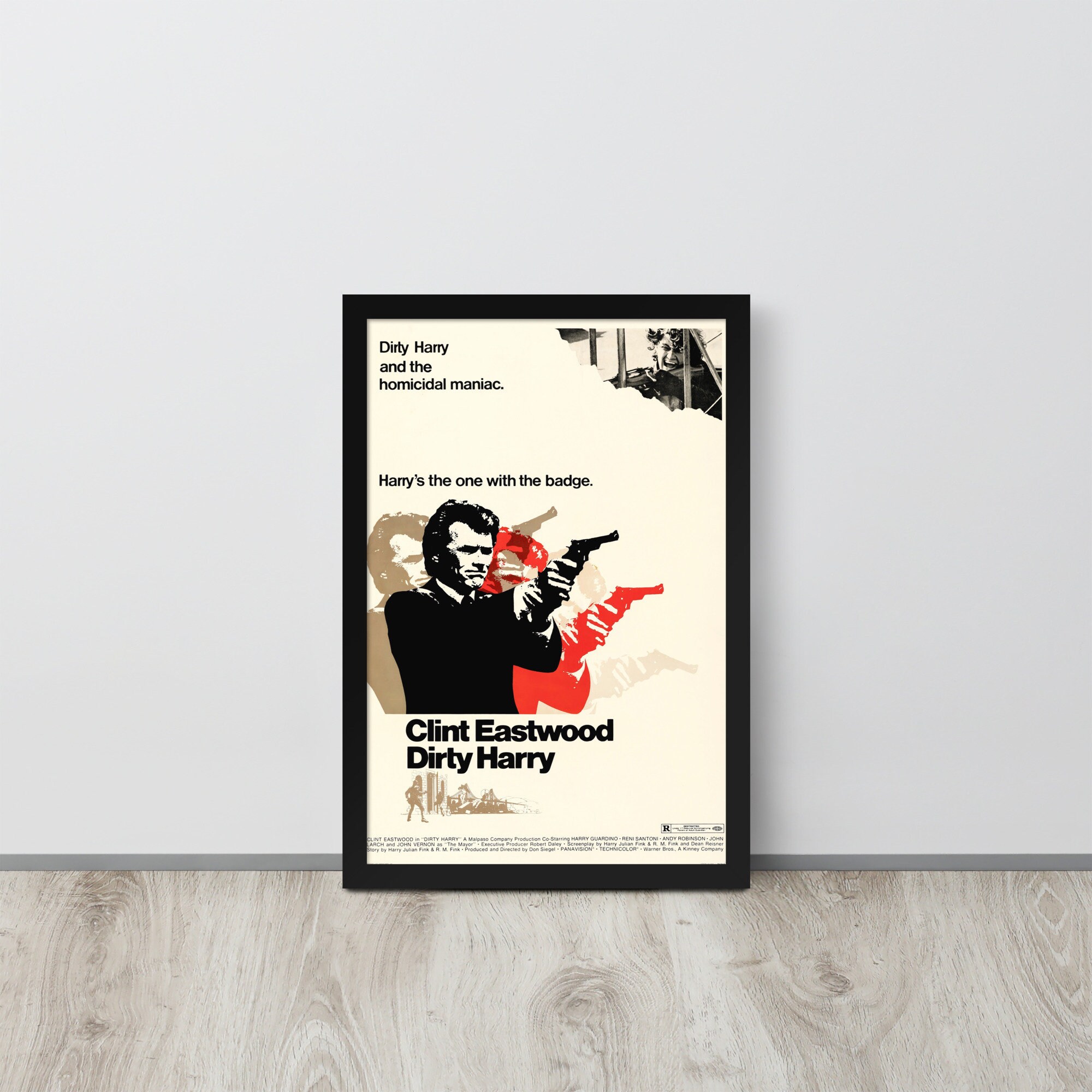Dirty Harry (1971) Vintage Movie Poster - Etsy