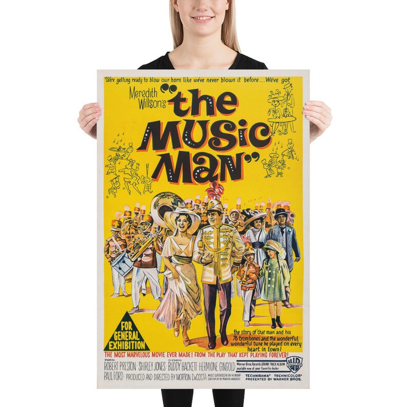 The Music Man 1962 Vintage Movie Poster - Etsy
