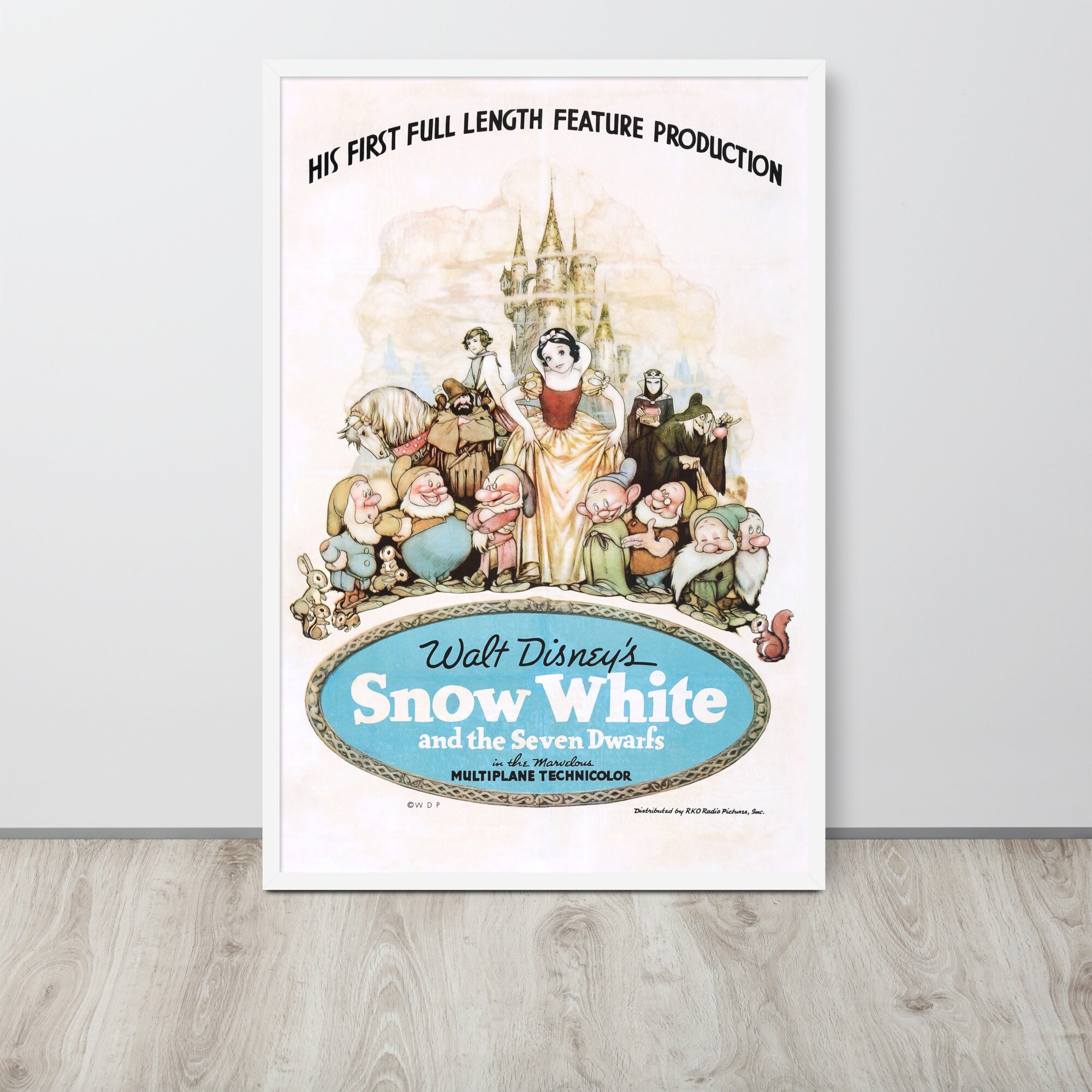 Snow White and the Seven Dwarfs (1937) Vintage Movie Poster - Etsy