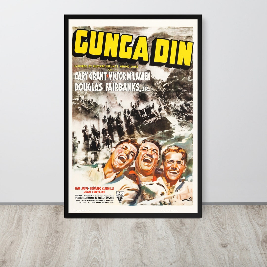 Gunga Din (1939) Vintage Movie Poster - Etsy