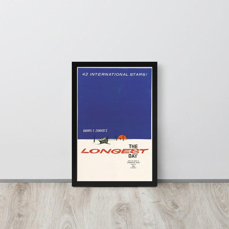 The Longest Day 1962 Vintage Movie Poster - Etsy