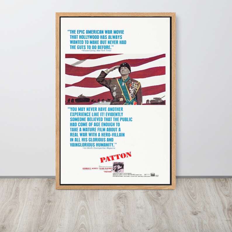 Patton 1970 Vintage Movie Poster - Etsy