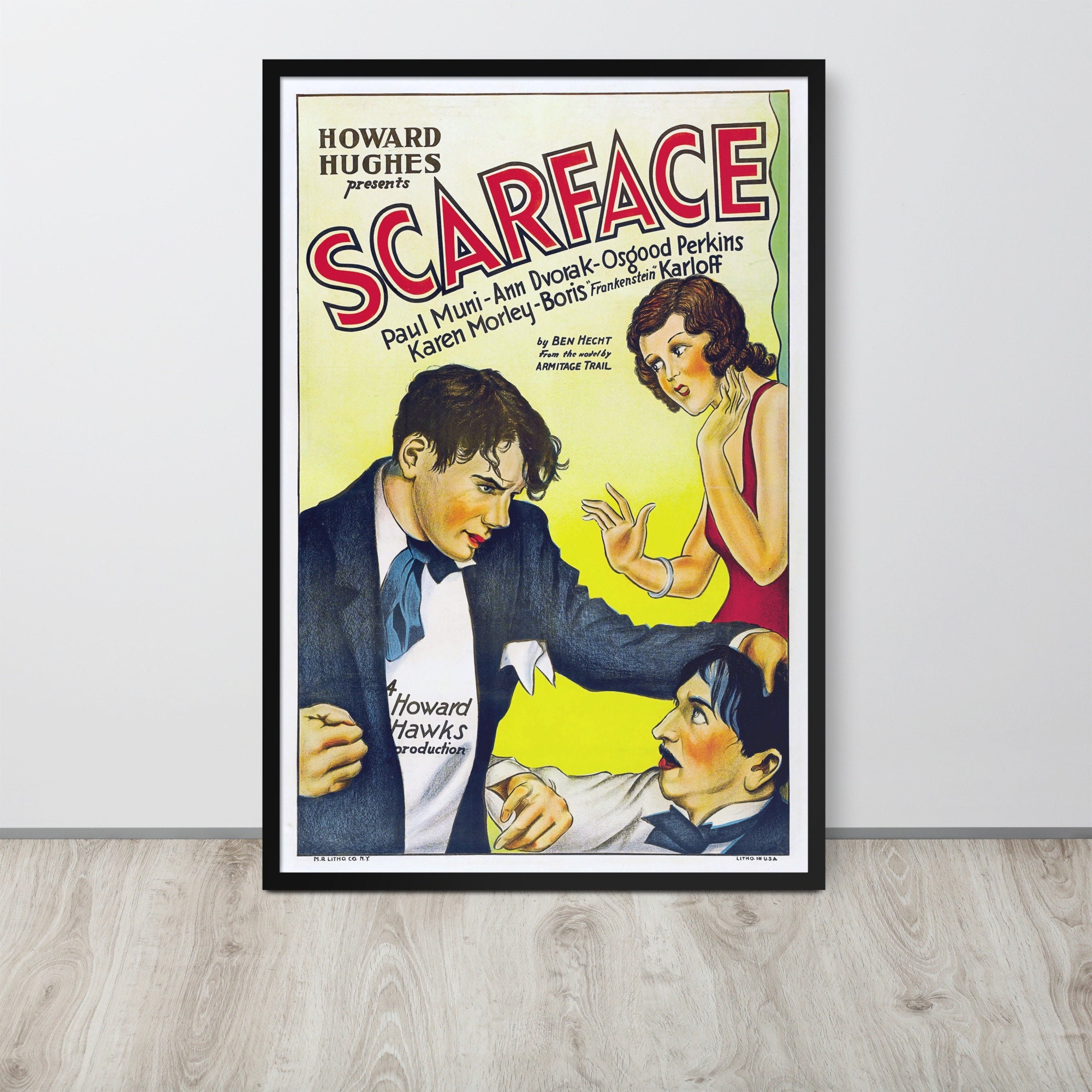 Scarface 1932 Poster Amazon.com: Scarface Paul Muni 1932 Movie Poster