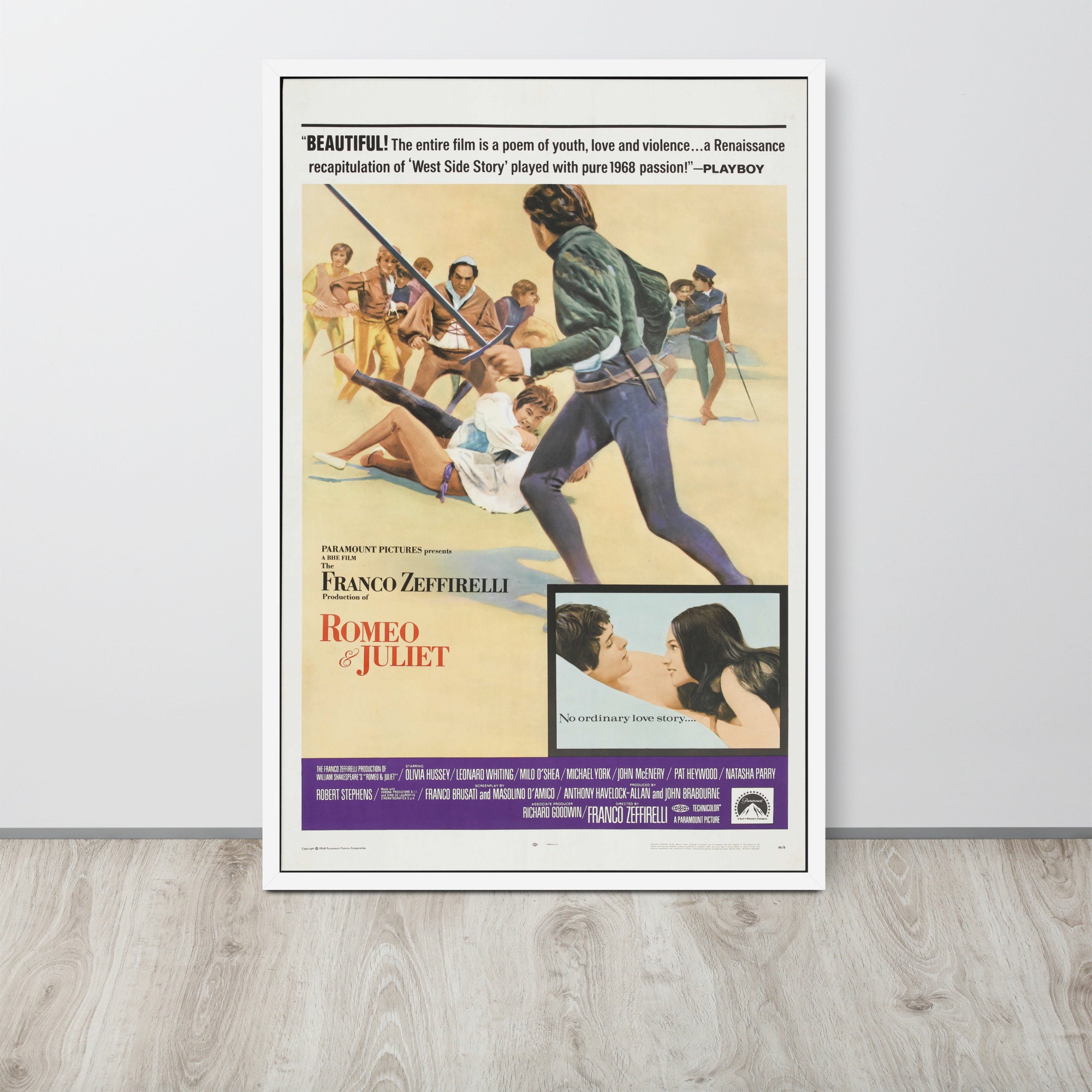 Romeo and Juliet (1968) Vintage Movie Poster - Etsy