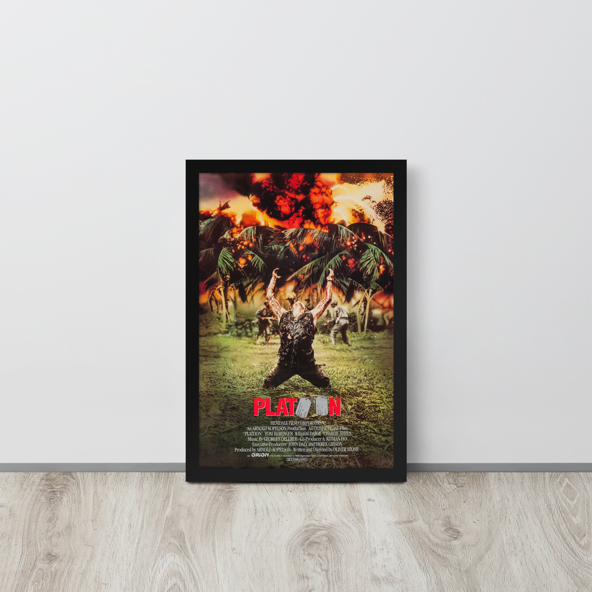 Platoon 1986 Vintage Movie Poster - Etsy