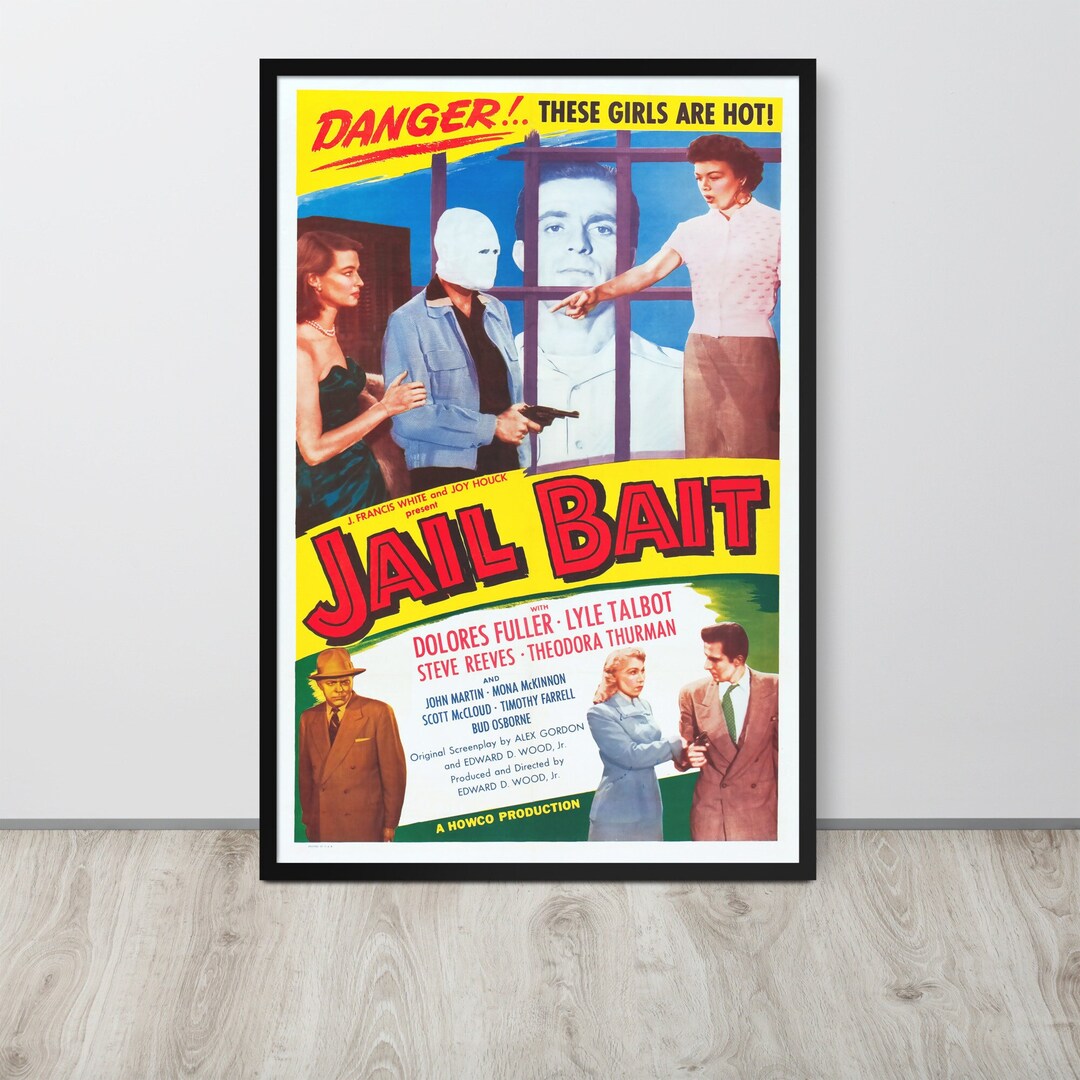 Jail Bait (1954) Vintage Movie Poster - Etsy