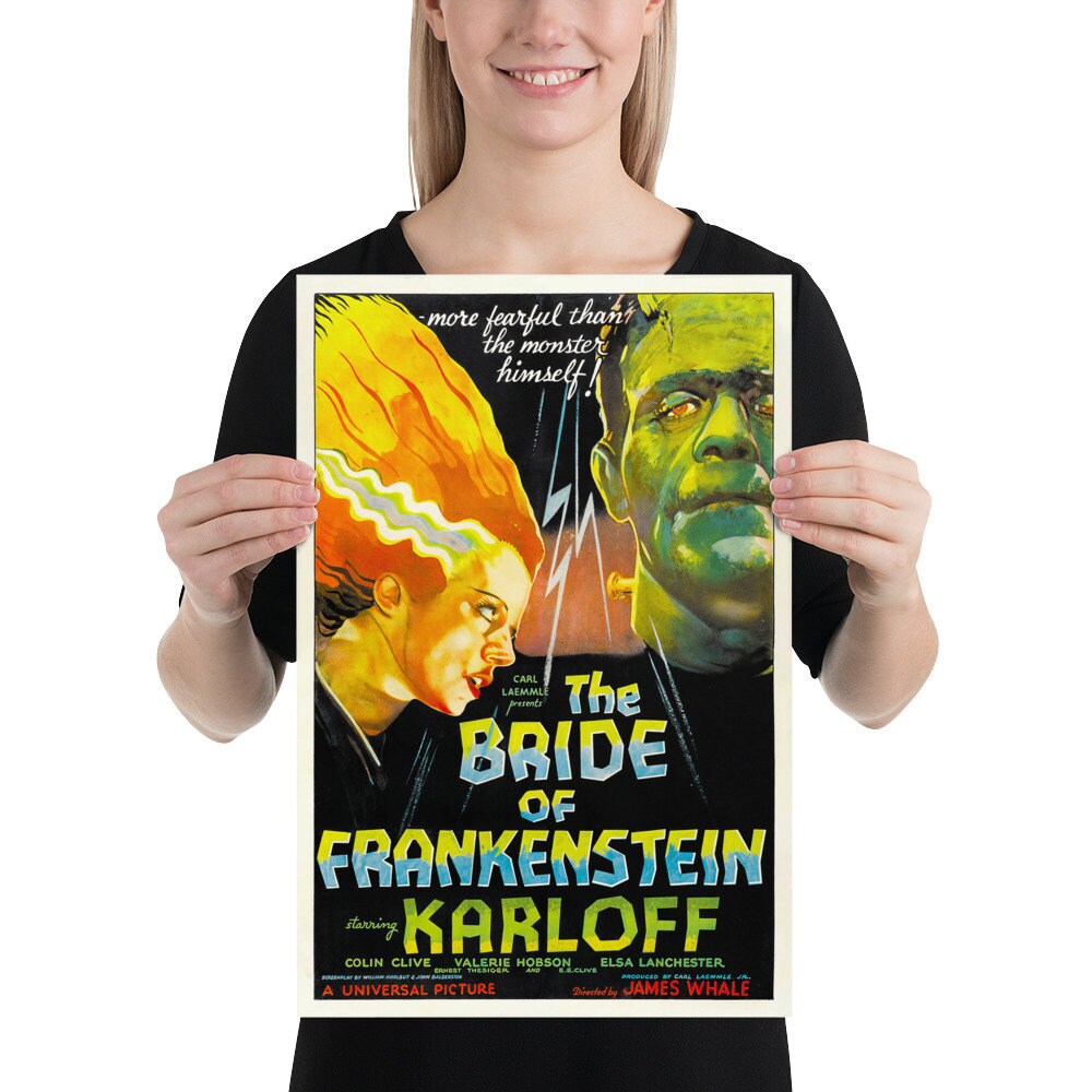 The Bride of Frankenstein 1935 Vintage Movie Poster - Etsy