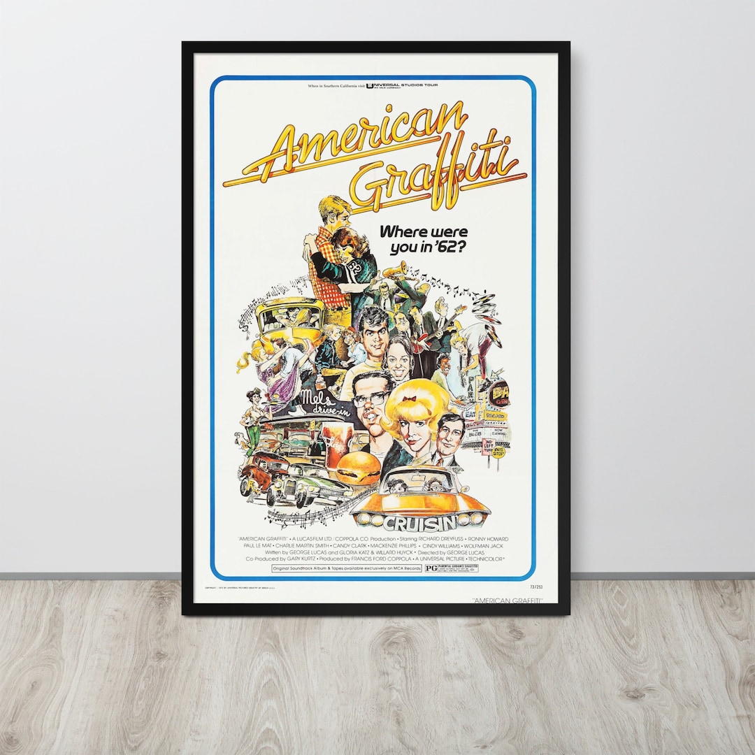 American Graffiti (1973) Vintage Movie Poster - Etsy