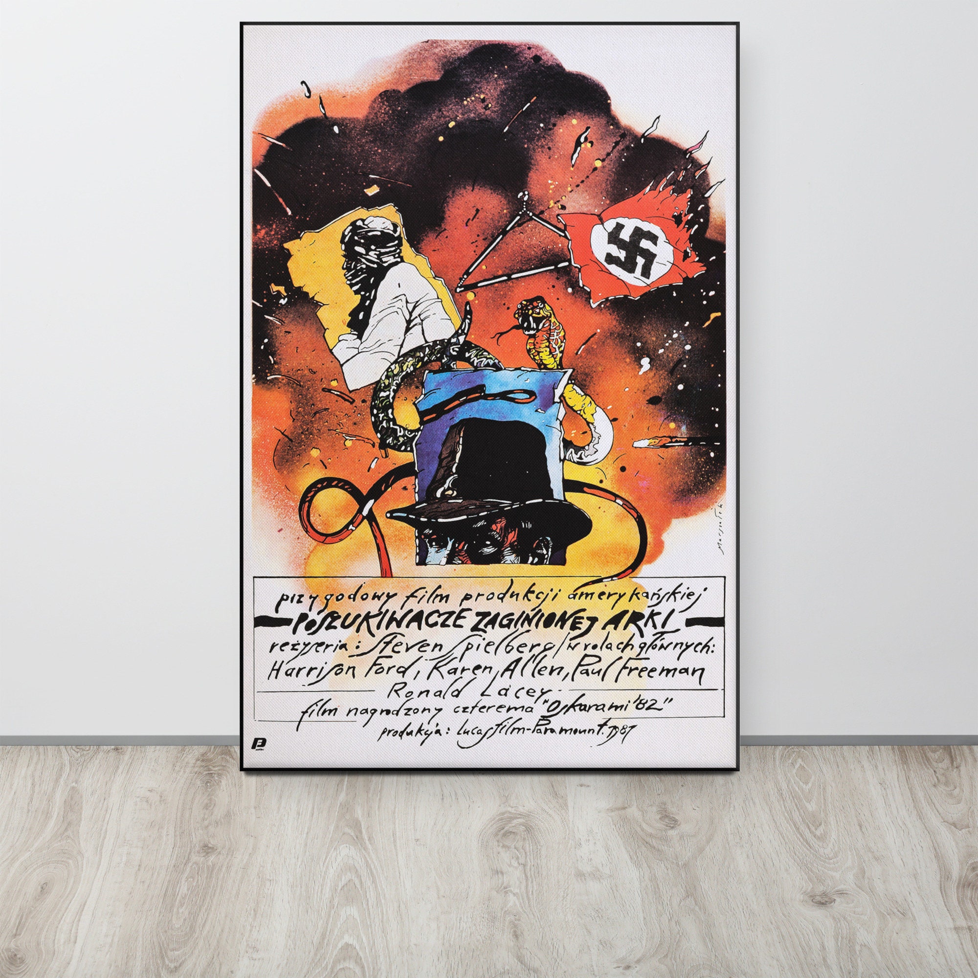 The Raiders of the Lost Ark 1981 Vintage Polish Movie Poster - Etsy