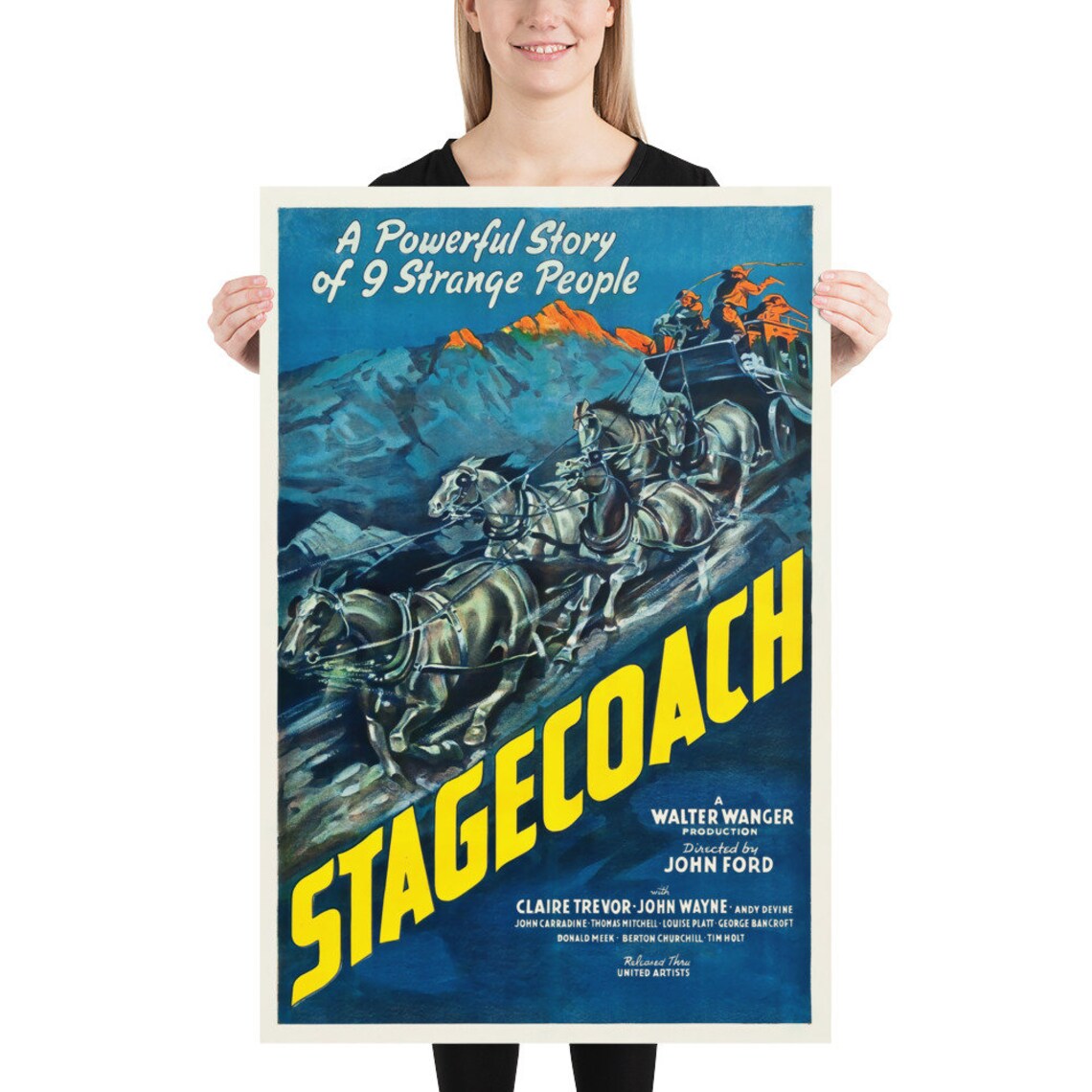 Stagecoach 1939 Vintage Movie Poster - Etsy