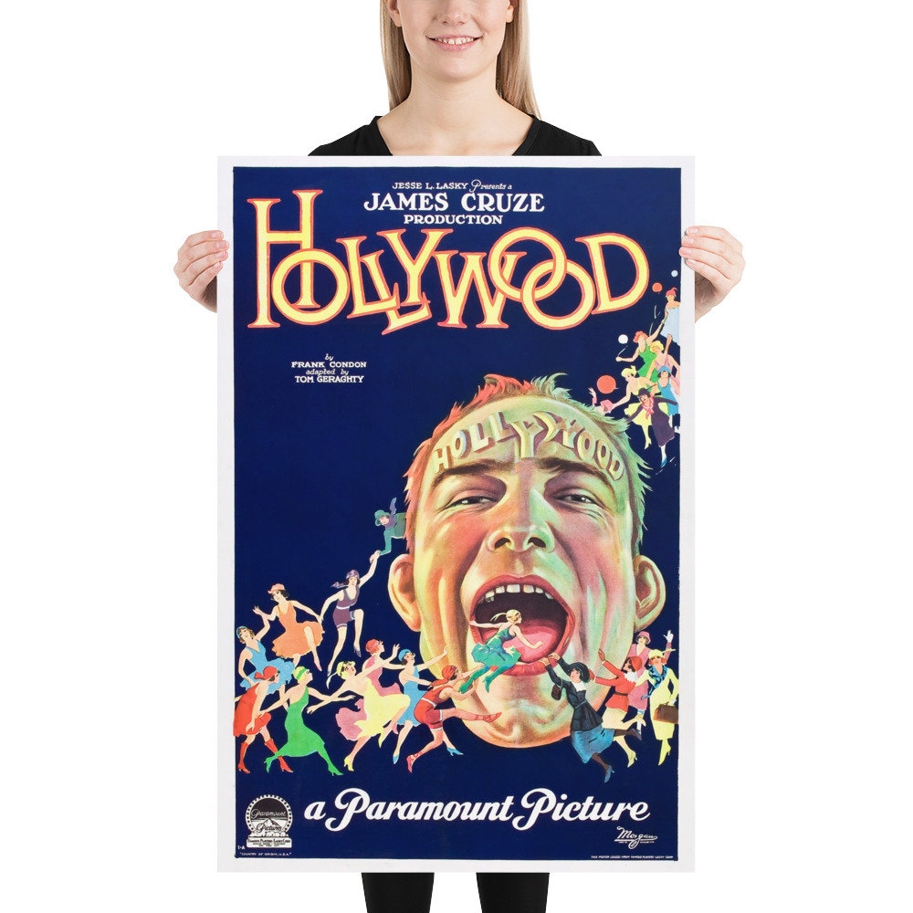 Hollywood 1923 Vintage Movie Poster - Etsy