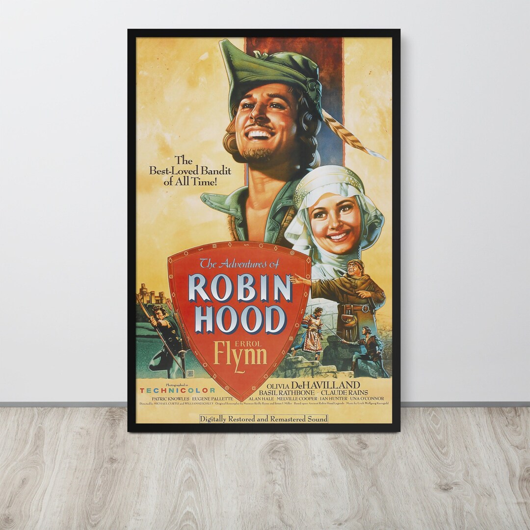 The Adventures of Robin Hood (1938) Vintage Movie Poster - Etsy