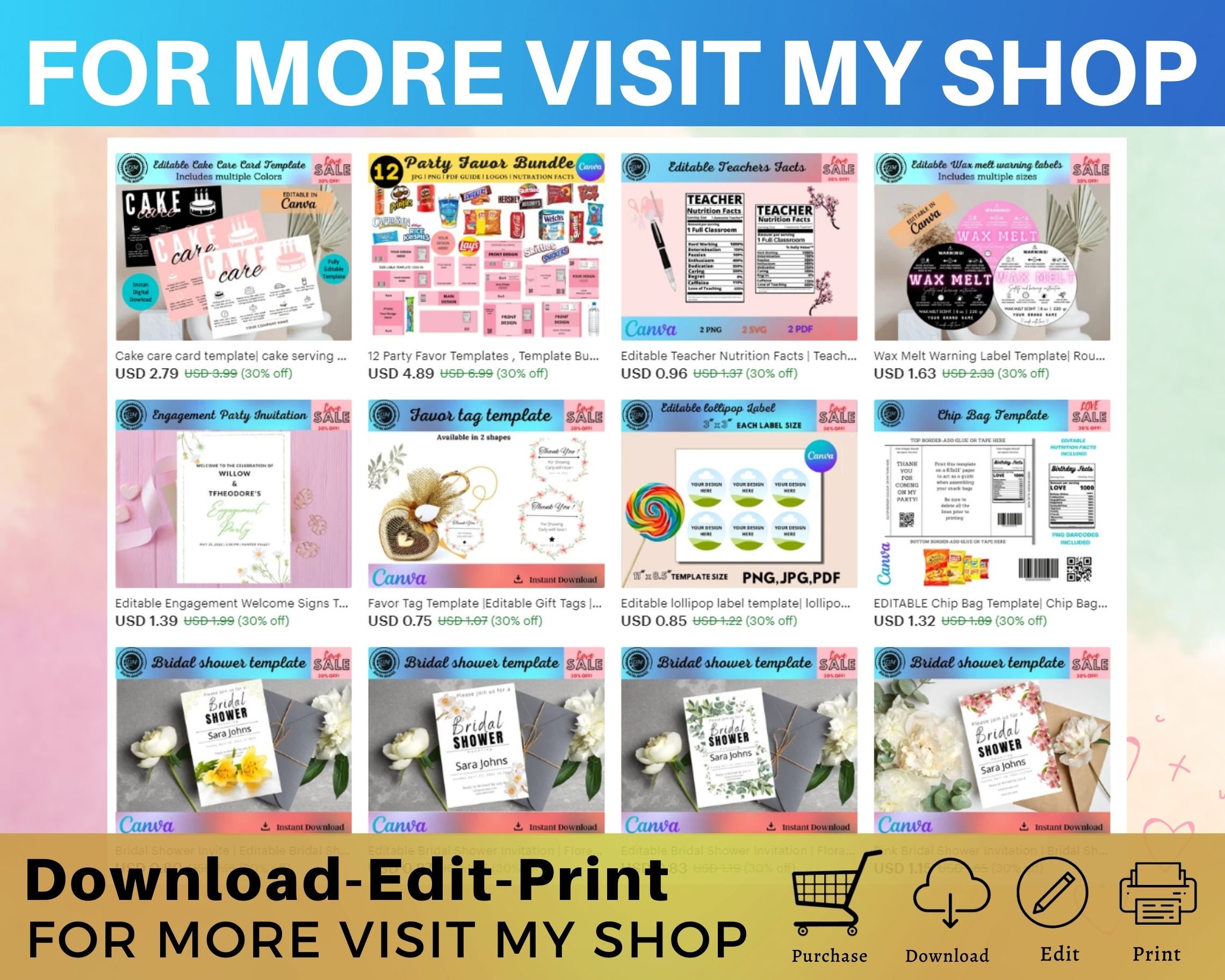 Soda Can Template Soda Can Wrapper Template Party - Etsy