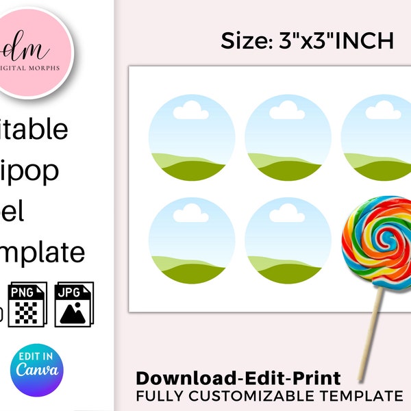 Lollipop Stickers - Etsy